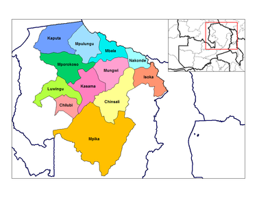 Districts of Zambia - Chalo Chatu, Zambia online encyclopedia